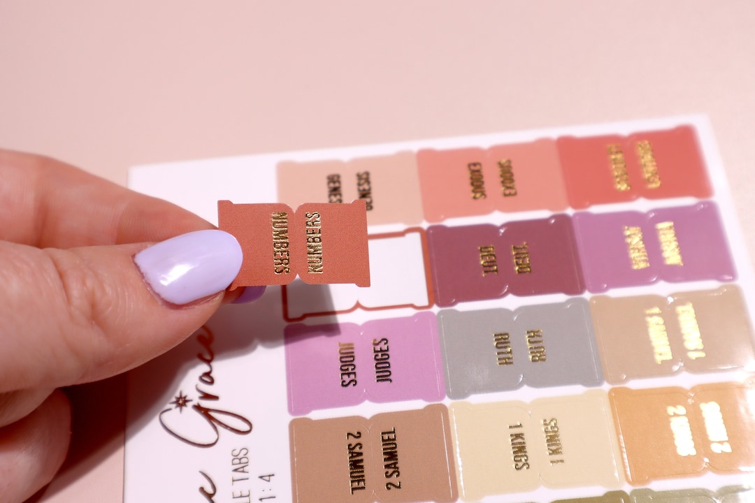 Mini Fearless - Bible Tabs - Gold Foil - Standard & Catholic/apocrypha ...