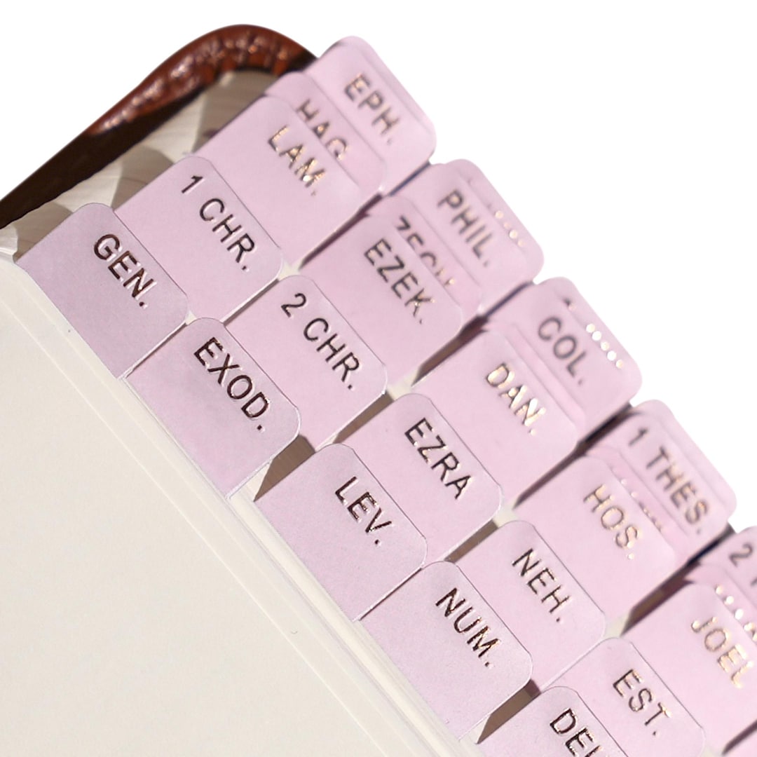 Mini Harmony - Embossed Gold Foil Bible Tabs - Standard & Catholic ...