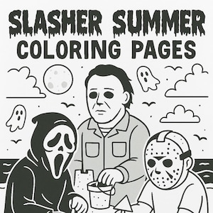 Slasher Summer: Horror Coloring Pages for Everyone! - Etsy