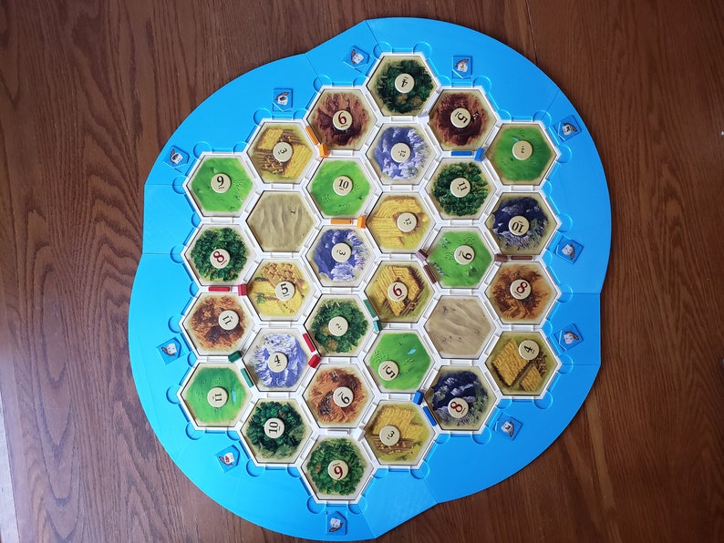 Settler Hexagon Board Game Frame - Etsy
