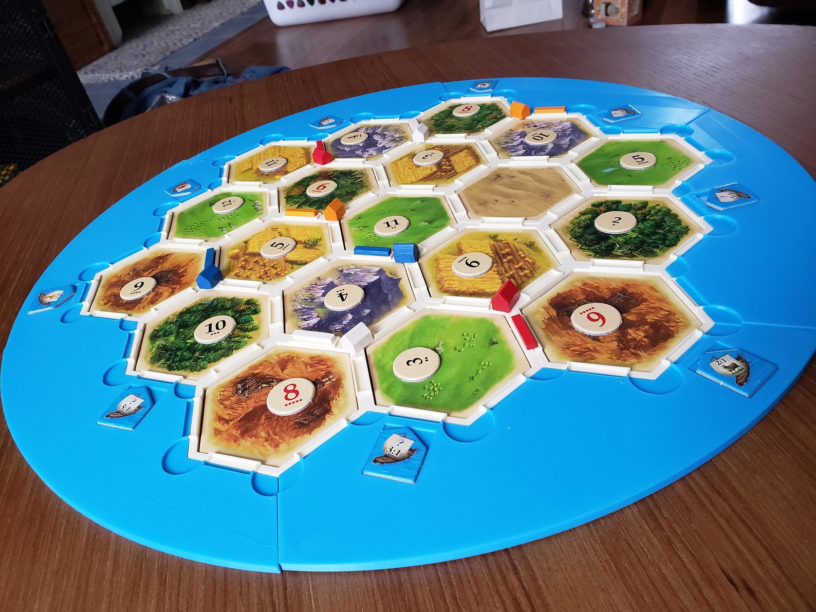 Settler Hexagon Board Game Frame - Etsy