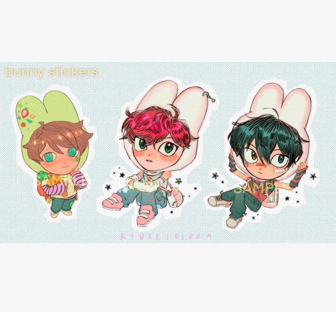 Enstars Bunny Stickers - Etsy