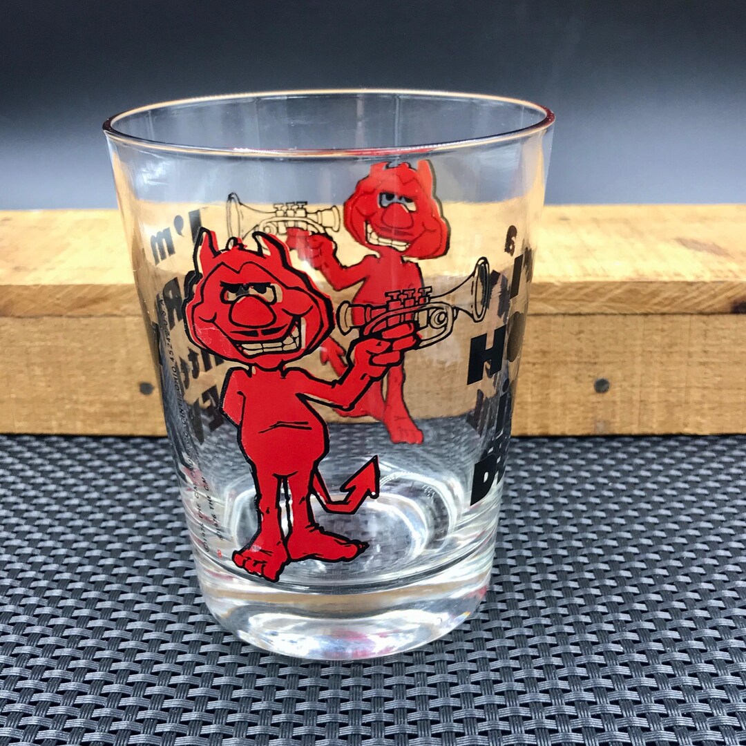 Vintage 1976 Novelty Devil Drinking Glass: Risqué Barware - Etsy