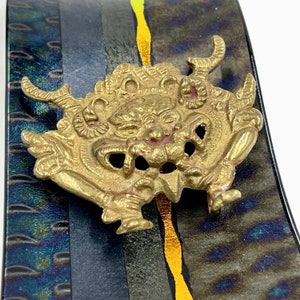 VTG Himalayan Nepali Cheppu/garuda Brass Belt Buckle, Tibetan Buddhist ...