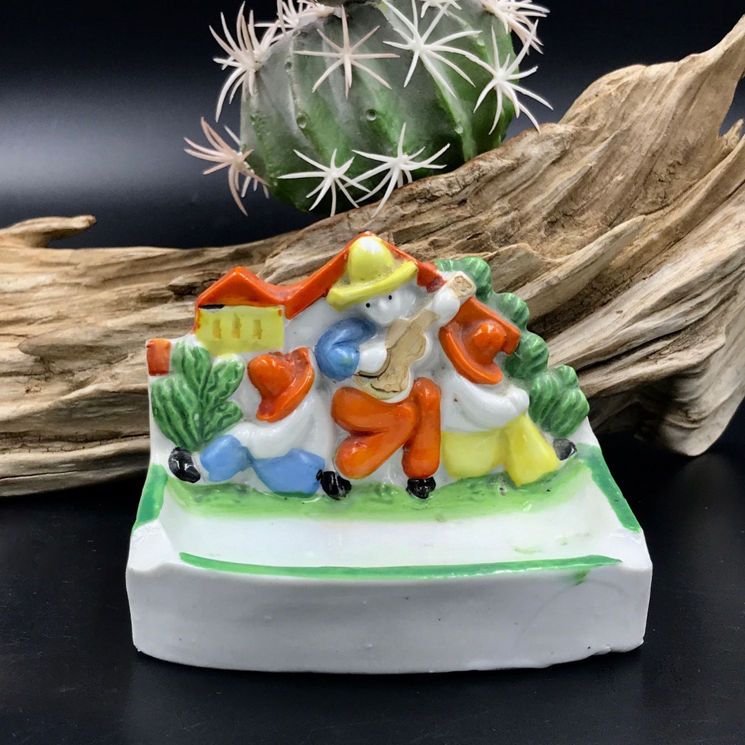 VTG Sombrero Siesta Man Porcelain Ashtray Made in Japan, Kitschy ...
