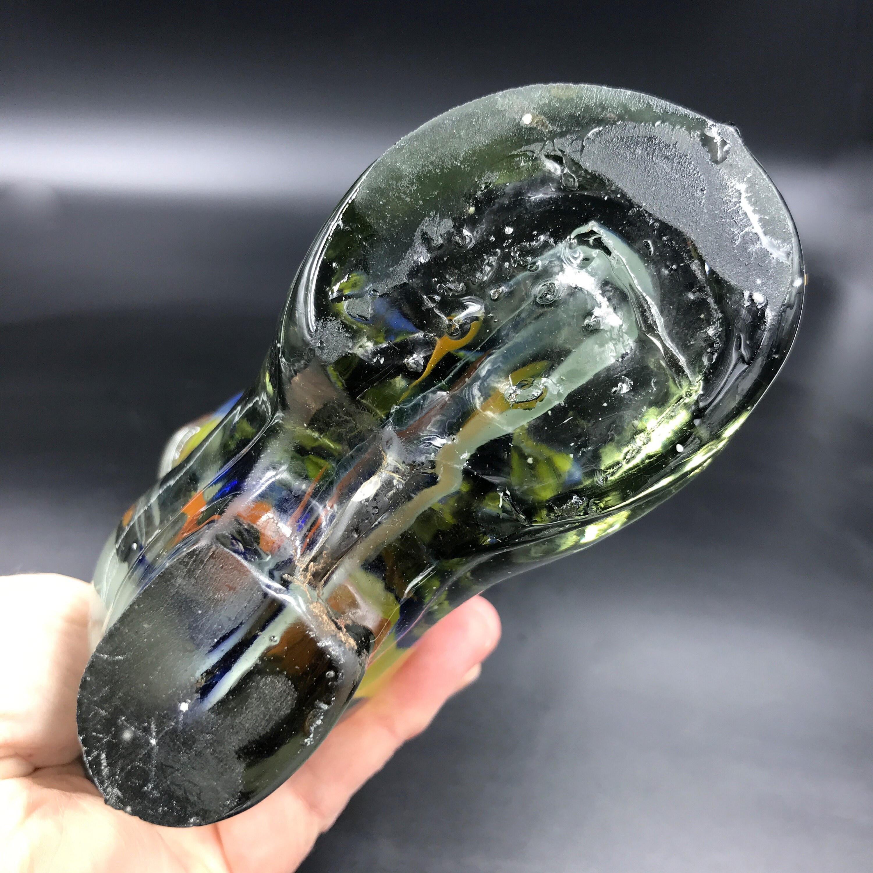 VTG Murano STYLE Style Blown Glass Multi Colored Boot Vase - Etsy.de