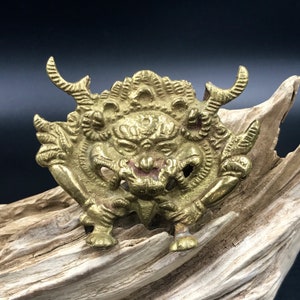 VTG Himalayan Nepali Cheppu/garuda Brass Belt Buckle, Tibetan Buddhist ...