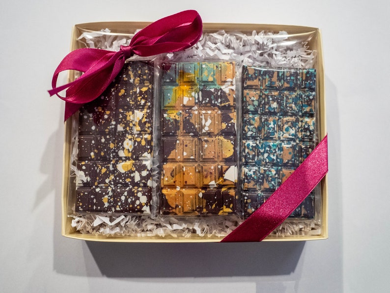 Handmade Vegan Chocolate Bar Gift Box: Coffee Shop Flavors - Etsy