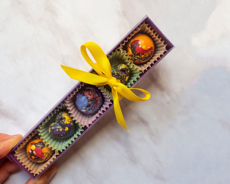 Chocolate Bon Bons Nut Butter & Fruit Jam 5 Pieces - Etsy