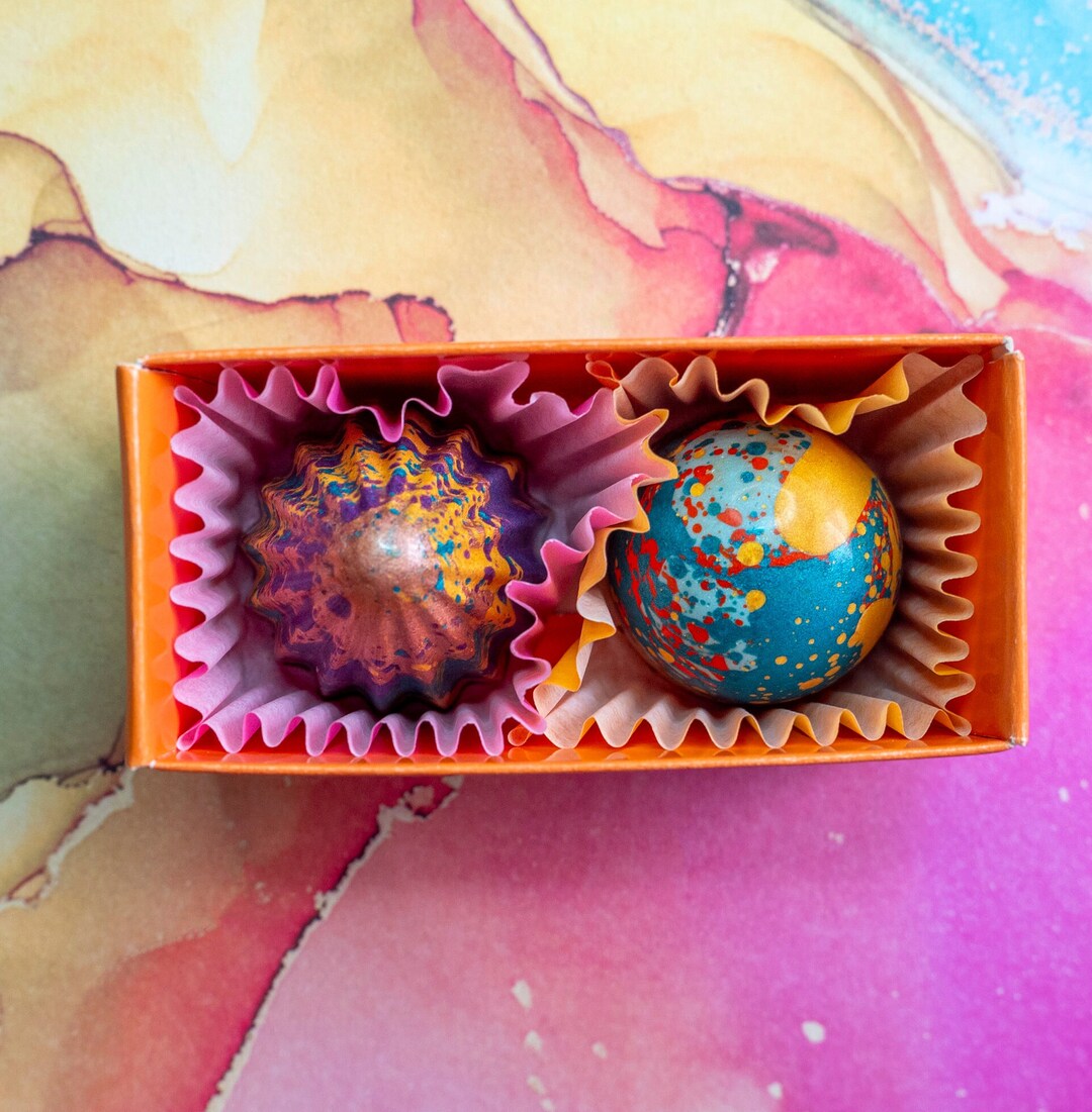 Chocolate Bon Bon Box 2 Piece Box Passionfruit Peanut Butter Vegan ...