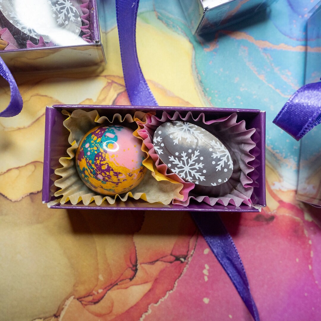 Chocolate Bon Bon Box 2 Piece Box Hazelnut Earl Grey - Etsy