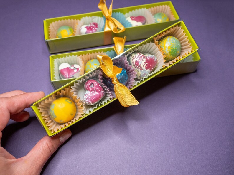 Chocolate Bon Bons Nut Butter & Fruit Jam 5 Pieces - Etsy