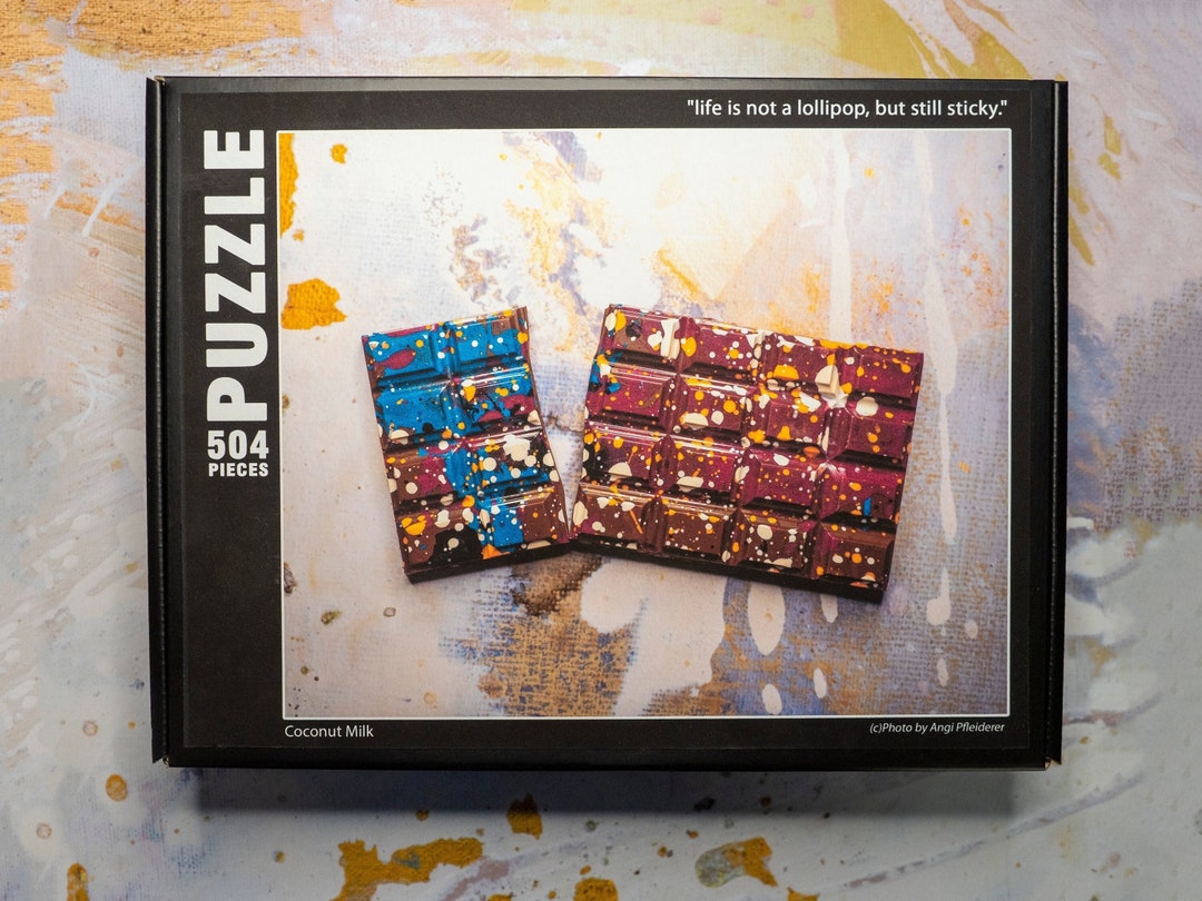 Chocolate Bar Puzzle: 504 Pieces, Coconut Milk Chocolate - Etsy