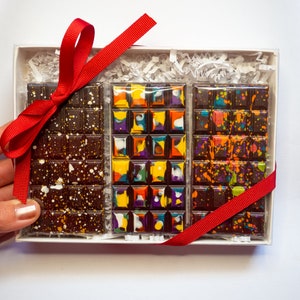 Chocolate Bar Gift Box Dark Chocolate Box Single Origin - Etsy