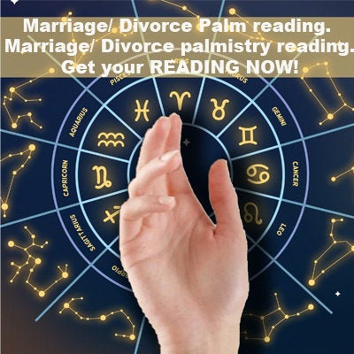 Marriage Palm Reading. Number One Hand Reading Psychic on Etsy ...