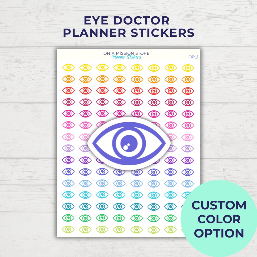 Ophtalmologist Stickers, Optometrist Stickers, Eye Doctor Stickers ...