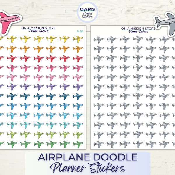 Airplane Stickers - Etsy