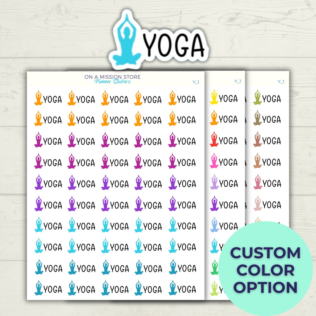 Yoga Stickers, Yoga Gifts, Yoga Teacher, Yoga Lover, Meditation ...