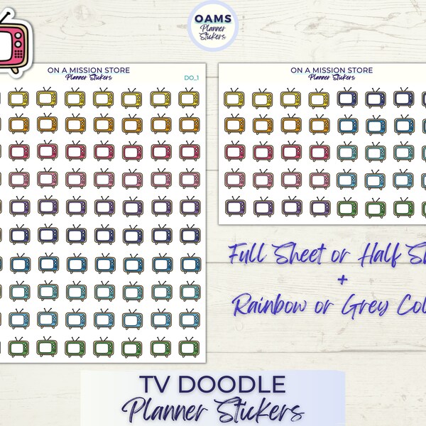 Television Stickers - Etsy