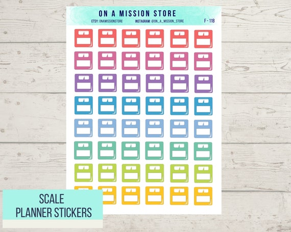 Scale Stickers Weight Scale Stickers Weight Loss Stickers | Etsy