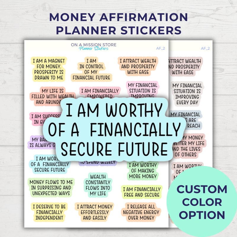 Money Planner Stickers - Etsy