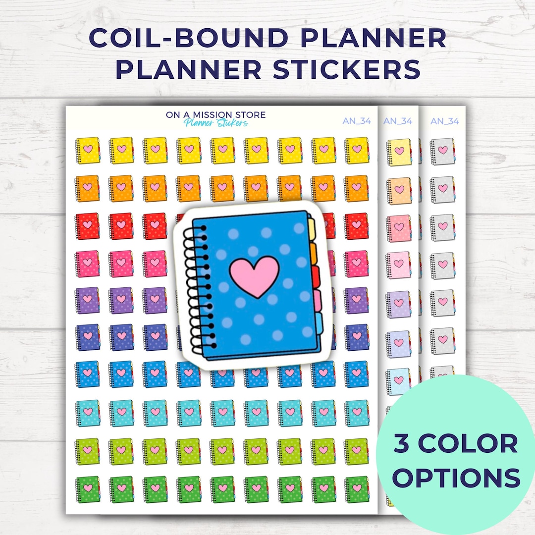 Planning Time Stickers, Planner Time, Coil Bound Planner, Time to Plan ...