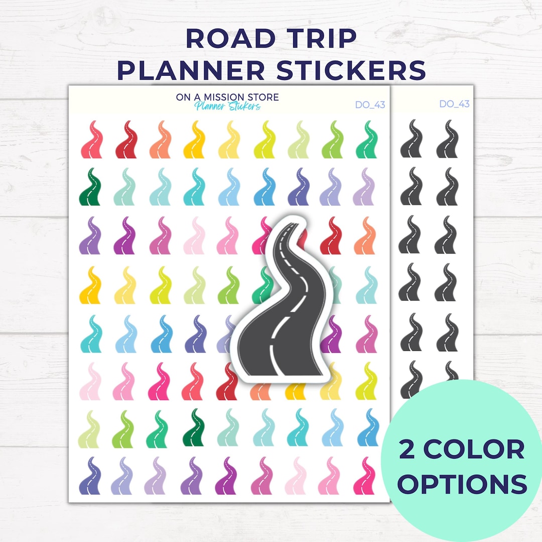 Road Trip Stickers, Travel Stickers, Vacation Stickers, Holiday ...