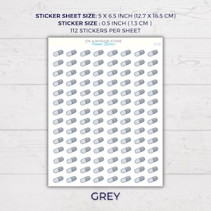 Pill Stickers, Medicine Stickers, Vitamin Stickers, Supplement Stickers ...