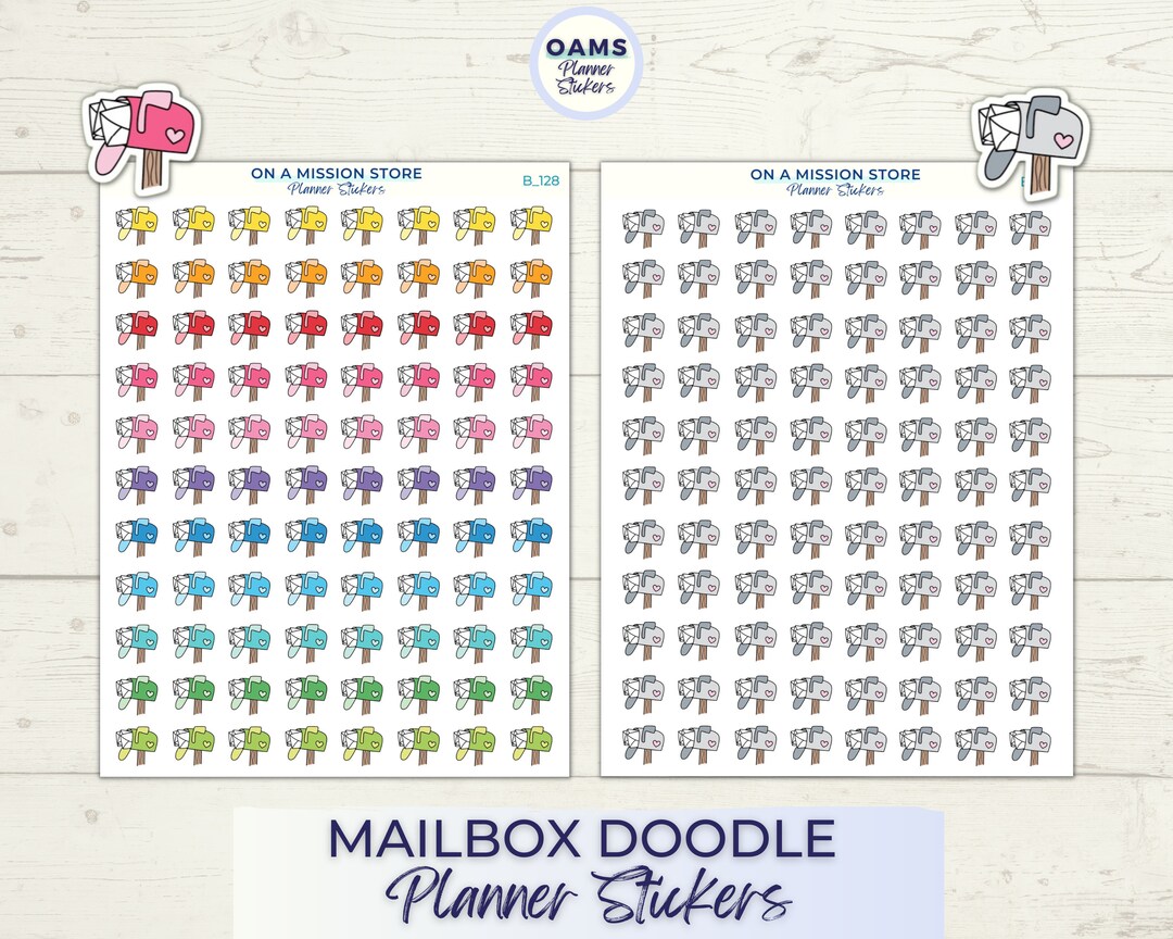 Happy Mail Stickers, Mailbox Sticker, Mail Box, Pen Pal Stickers, Cute ...