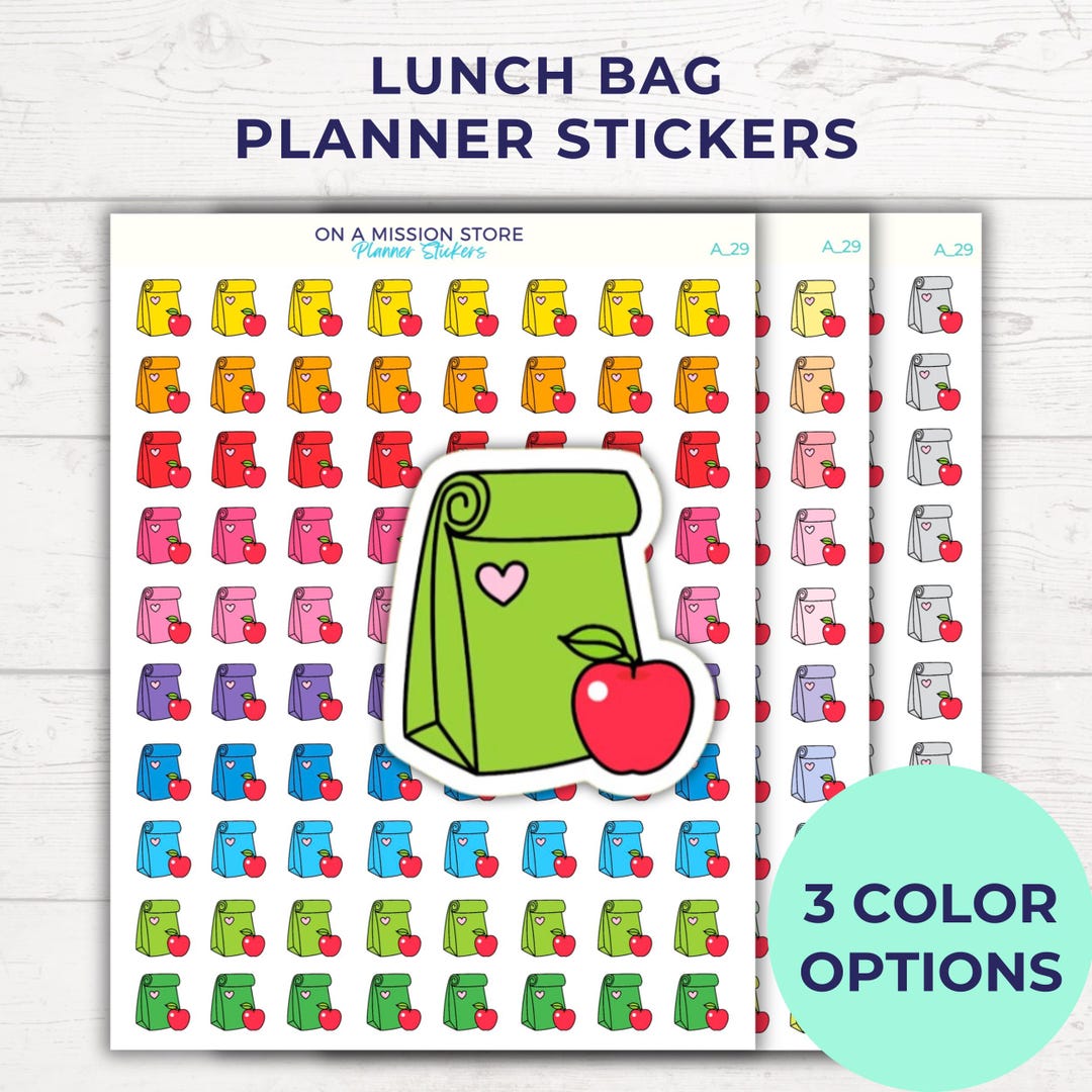 Lunch Bag Stickers, School Lunch Stickers, Student Stickers, Teacher ...