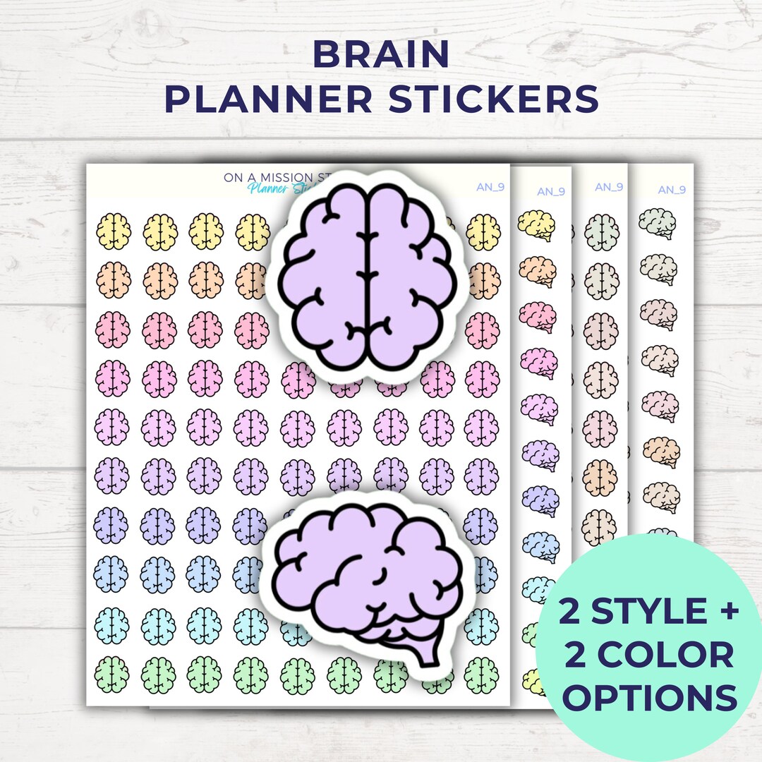 Brain Stickers, Neuroscience, Neurodiverse, Neurodiversity, ADHD Brain ...