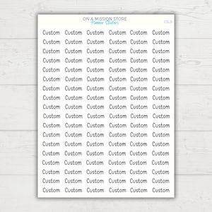 Custom Stickers, Custom Text Sticker, Custom Word Stickers ...