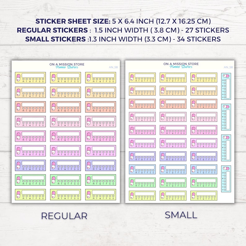 Medication Tracker Planner Sticker Sheet, Medicine Log, Chronic Illness ...