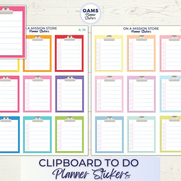 Check List Stickers - Etsy