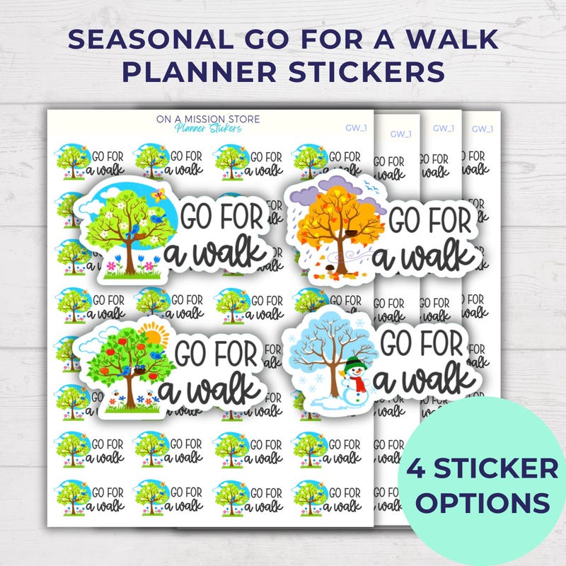 Walk Stickers - Etsy