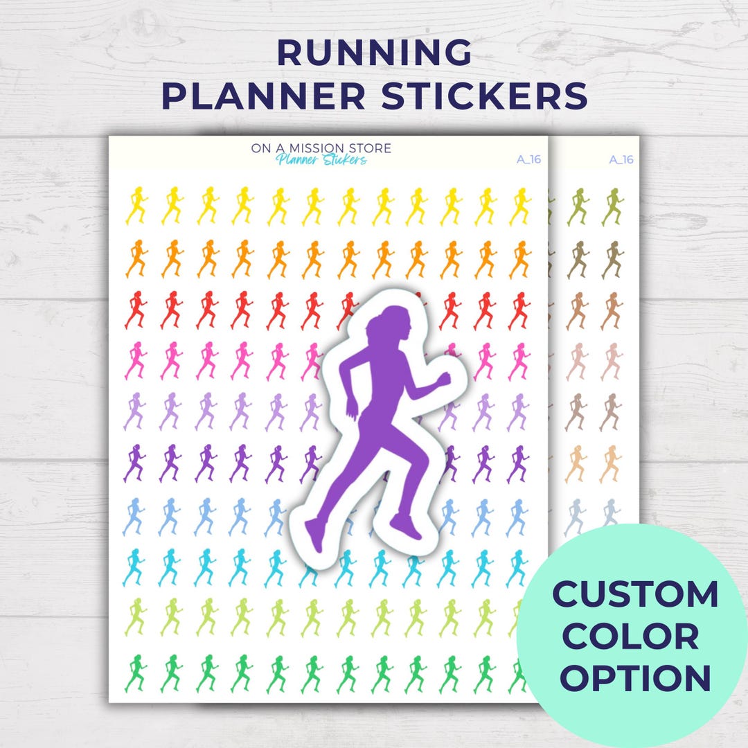 Running Stickers, Runner Gift, Gym Stickers, Sports Stickers, Fitness ...