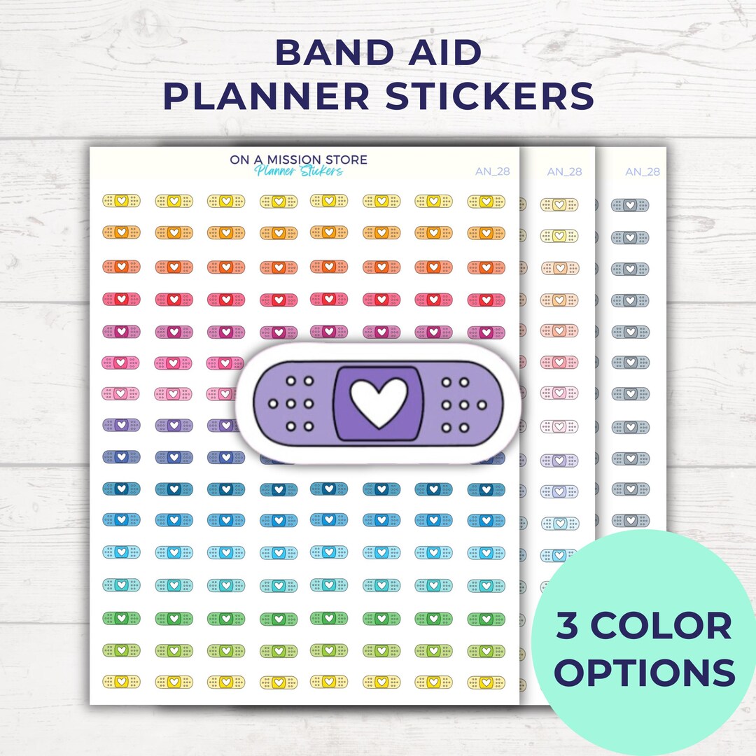Band Aid Stickers, Bandage, First Aid Sticker, Medical Sticker, Injury ...