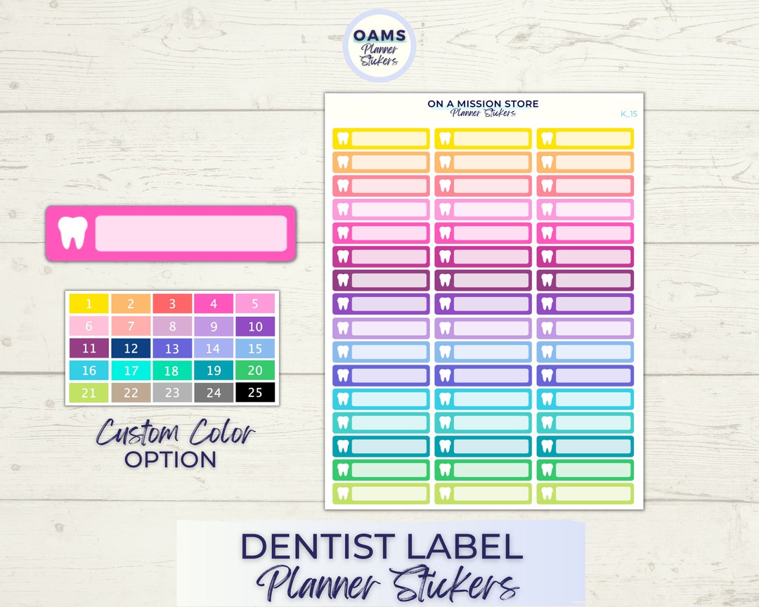 Dentist Stickers, Dentist Label Stickers, Label Icon Stickers, Tooth ...