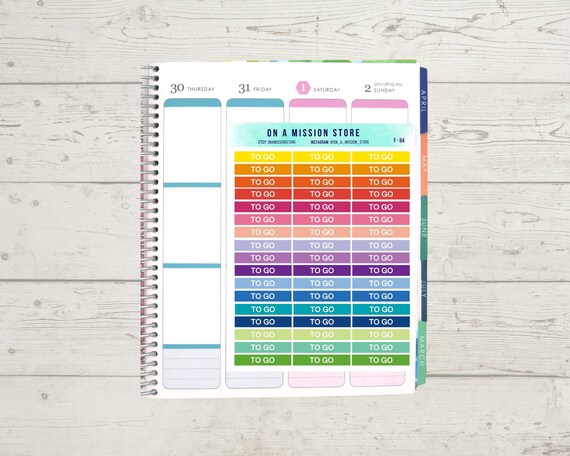 Materials Planner Header Stickers Reminder Stickers Functional Stickers ...