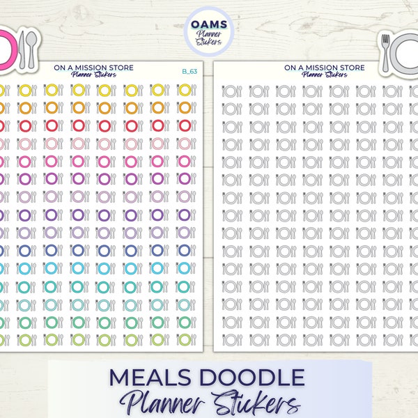 Lunch Stickers - Etsy