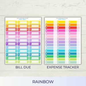 Bill Due Sticker, Bill Tracker, Expense Tracker, Budget Stickers, Pay ...