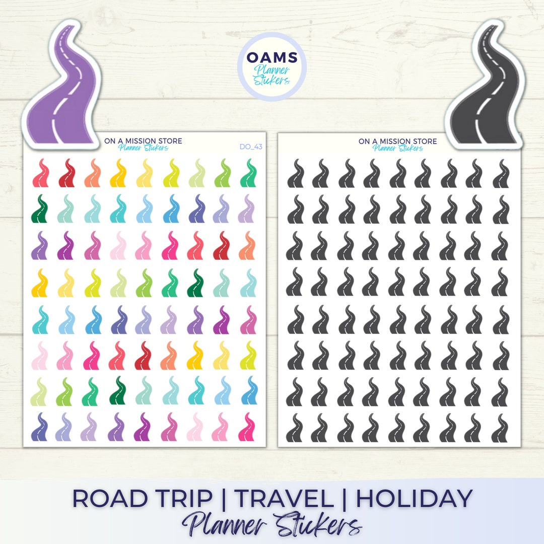 Road Trip Stickers Travel Stickers Vacation Stickers - Etsy