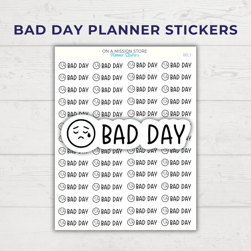 Bad Day Stickers - Etsy