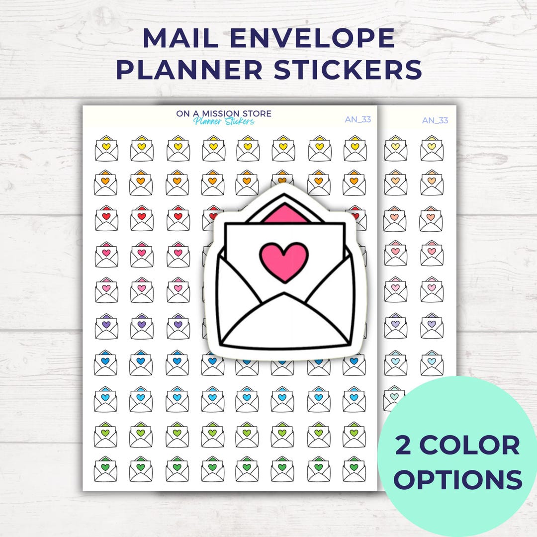 Letter Envelope Stickers, Snail Mail, Email Stickers, Happy Mail ...