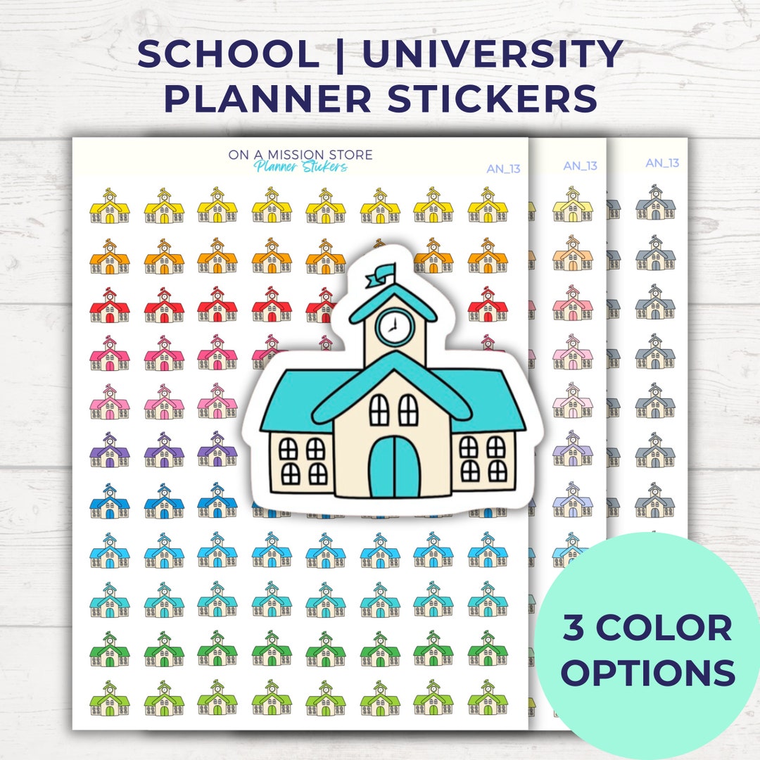 School Stickers, Student Stickers, Teacher Planner, Academic Planner ...