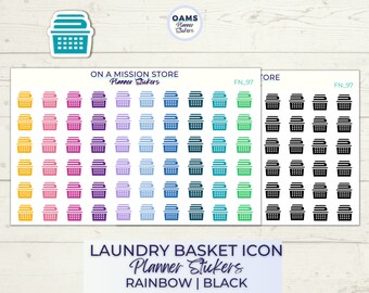 Laundry Basket Stickers - Etsy
