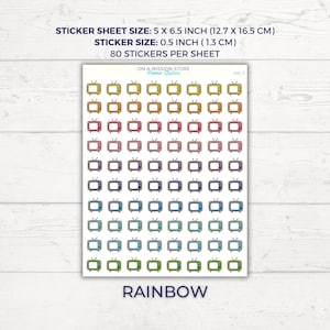 Retro TV Stickers, TV Show, TV Tracker, Binge Watch, Television, Time ...