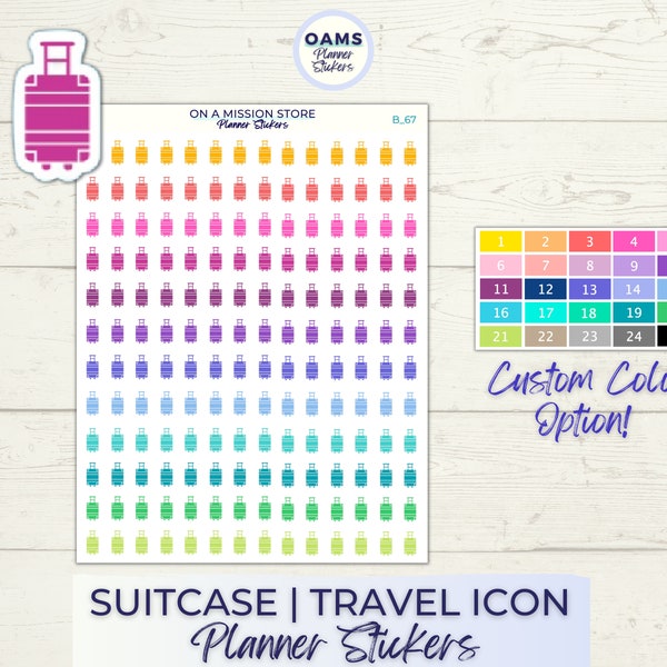 Suitcase Stickers - Etsy