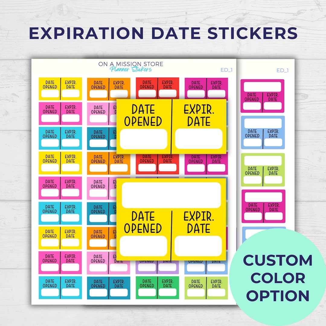 Expiration Date Stickers, Medicine Labels, Cosmetics Labels, Date ...