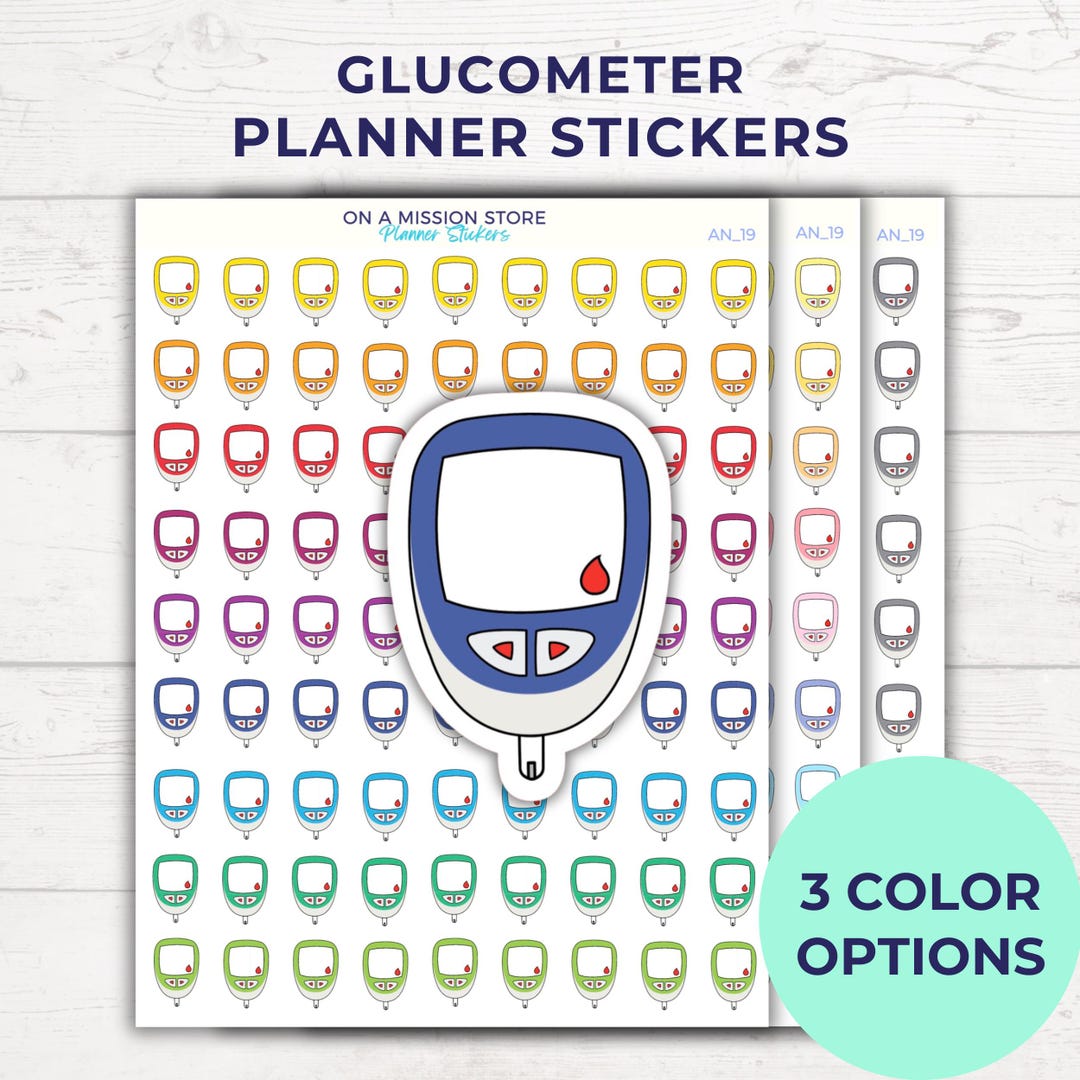 Diabetes Stickers, Glucometer, Glucose Meter, Blood Sugar Levels, Type ...